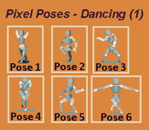 My First Paid Pixel Art Asset And Vote For The Next Pixel Poses Dancing 1 By Sampixelonly