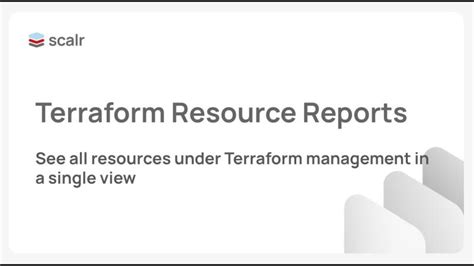 Scalr On Linkedin Terraform Reports Resources