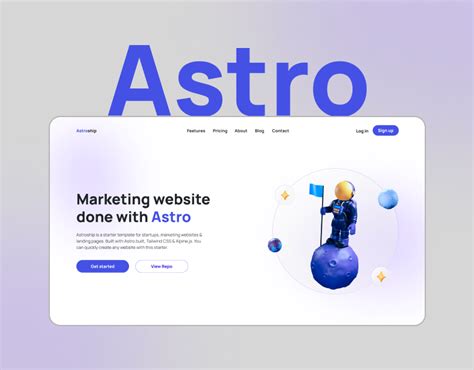 astro template on behance