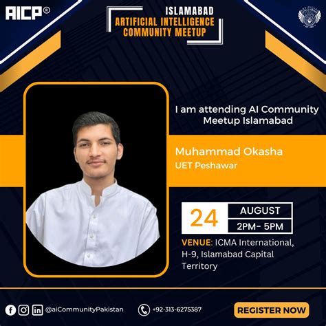 Muhammad Okasha On Linkedin Ai Artificialintelligence Aicp Islamabadmeetup Community