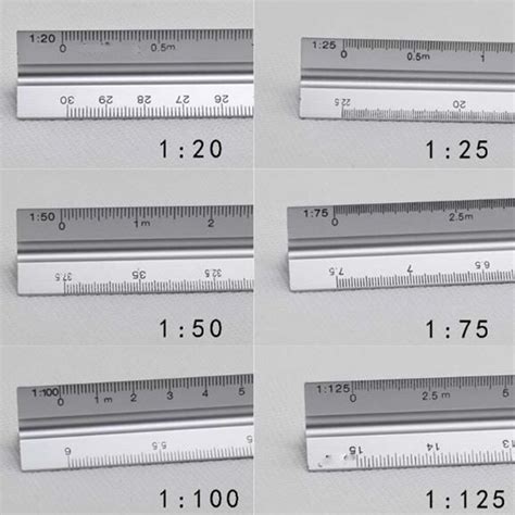 Aluminum Alloy Triangular Scale Ruler Drafting Too Grandado