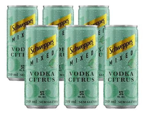 Kit 06 Un Schweppes Mixed Vodka Citrus 269 Ml Mercadolivre