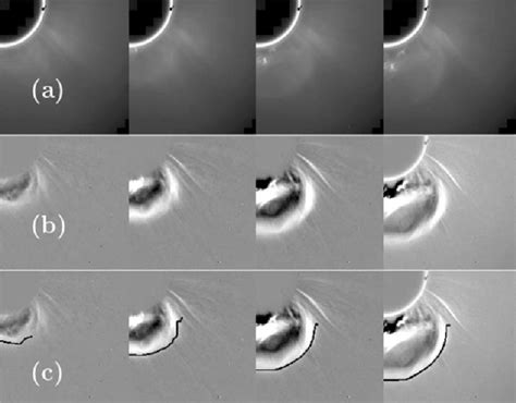 17 Illustration Of A Cme Edge Detection In Subsequent Images A The