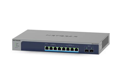NETGEAR 8 Port Multi Gigabit 10g Ethernet Ultra60 PoE Smart Managed Pro Switch With 2 SFP
