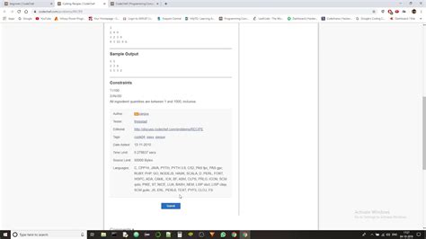 codechef beginner s problems cutting recipes recipe youtube