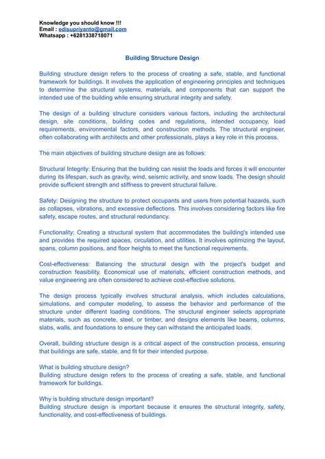 Building Structure Design Balipdf