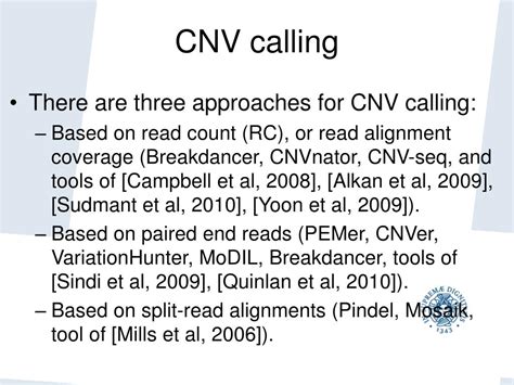 Ppt Detection Of Structural Variants Svs And Copy Number Variations Cnvs On Ngs Data