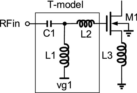 T Model For The Broadband Matching Of Input Stage Download Scientific Diagram