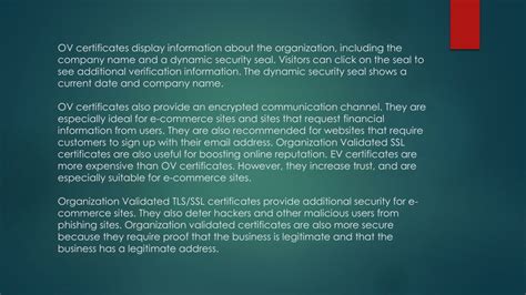 Ppt The Differences Between Ev And Ov Code Signing Certificates Powerpoint Presentation Id