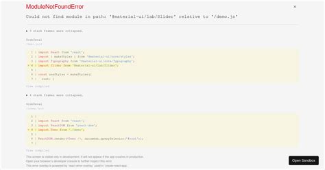Material Demo Codesandbox