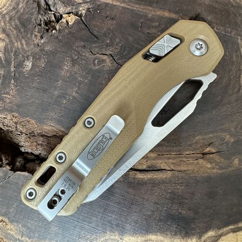 Microtech Msi Ram Lok Tan G Handle Stonewashed Standard Gtta American Edge Knives