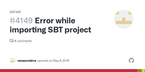 Error While Importing Sbt Project · Issue 4149 · Sbtsbt · Github
