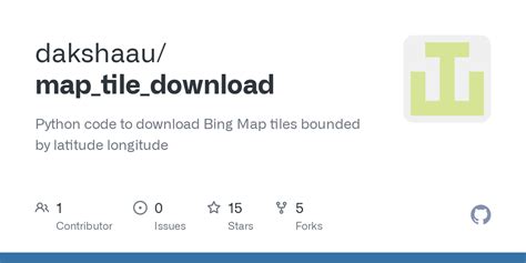 Github Dakshaaumaptiledownload Python Code To Download Bing Map