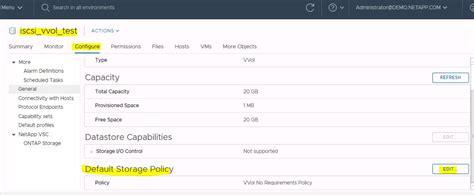 Remote Infrastructure Management Configuring Vmware Vsphere Vvol Datastore Netapp Ontap 96