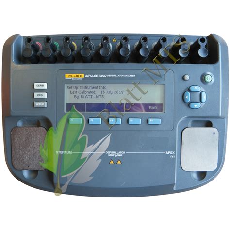 Calibration And Adjustment Fluke Impulse 6000d Defibrillator Tester