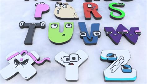 Продажа 3d модели Alphabet Lore Алфавит Лоре