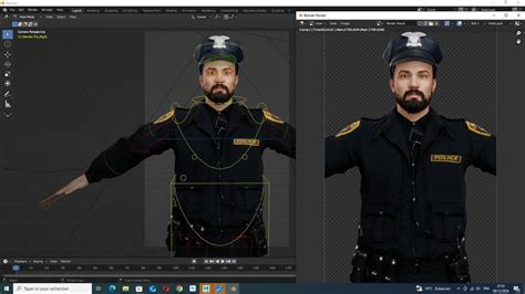 Realistic 3d Police Officer Model Superhive Formerly Blender Market