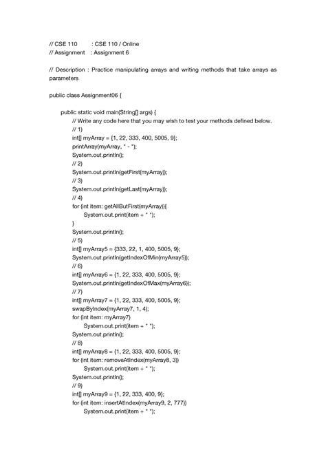 Assignment 6 1 Int Myarray 1 22 333 400 5005 9
