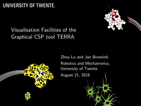 [ppt] Visualisation Facilities Of The Graphical Csp Tool Terra Zhou