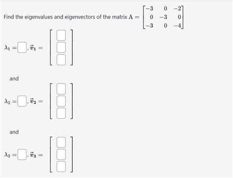 find the eigenvalues and eigenvectors of ﻿the matrix