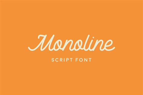 Monoline Script Regular Font XFonts Pro