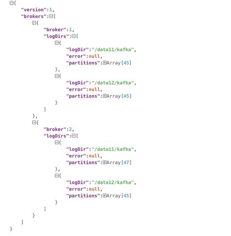 Kafka最好用的脚本四：kafka Log Dirs按照brokerid给出各个 Broker 上各个 Topic 掘金