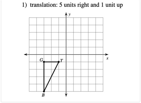 1 Translation 5 Units Right And 1 Unit Up