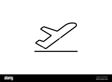 Takeoff Icon Airplane Icon Related To Departure Airport Suitable For Web Site Design App