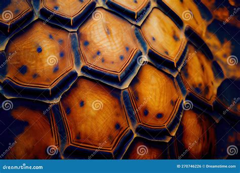 Turtle Shell Texture Background Brontosaurus Dinosaur Skin Generative