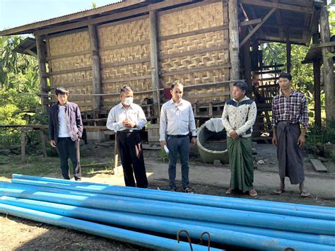 မိုးညှင်းမြို့နယ်တွင် ပြည်နယ်ခွင့်ပြုရန်ပုံငွေဖြင့် ဆောင်ရွက်နေသည့် ရေရရှိရေးလုပ်ငန်း ဆောင်ရွက