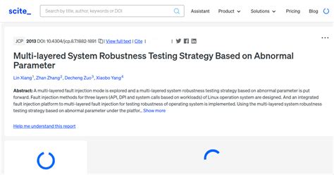 Multi Layered System Robustness Testing Strategy Based On Abnormal Parameter