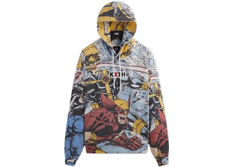 Kith X Marvel X Men Battle Hoodie White Ph Mens Ss23 Us