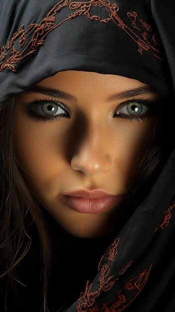 Premium Ai Image Middle Eastern Female Assassin Closeup