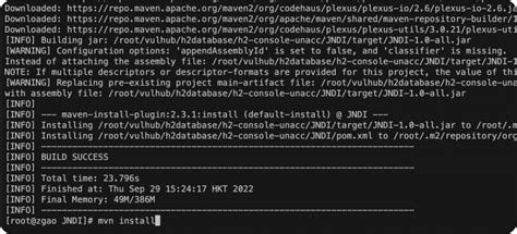 H2 Database Console 未授权访问jndi注入漏洞复现 Zgaos Blog