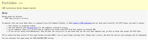 关于django177使用ajax后出现“csrf Token Missing Or Incorrect”问题的解决办法ajax