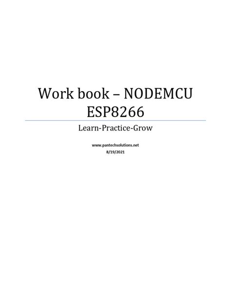 Node Mcu Esp8266 Document Pdf Arduino Computer Engineering