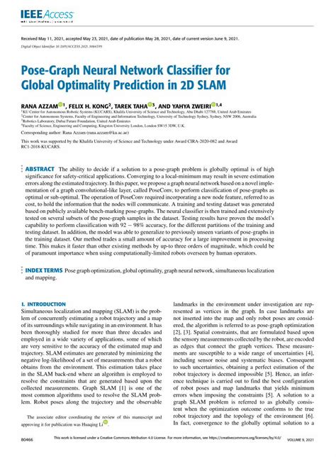 Pdf Pose Graph Neural Network Classifier For Global Optimality