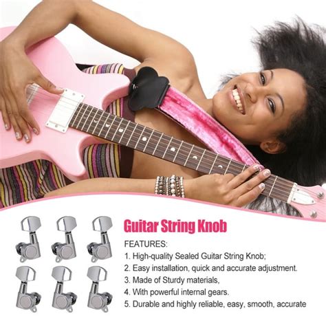 6 Pieces Guitars Tuning Pegs Professional Tuner Knob Adjusting Button Music Instrument Fitting