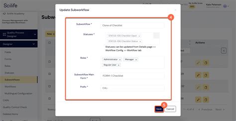 Editing A Subworkflow Scilife