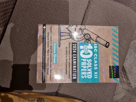 Oswal Gurukul Science Stream 10 Years Solved Papers ISC 12 For Exam 2024 Oswal Gurukul