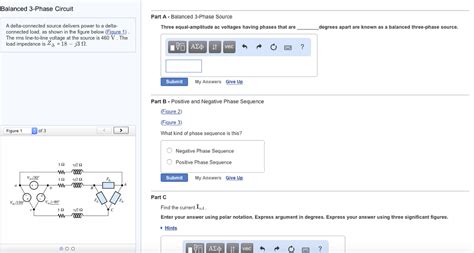 Solved Balanced 3 Phase Circuit Part A Balanced 3 Phase
