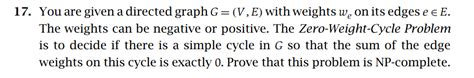 Solved 17 You Are Given A Directed Graph G V E With