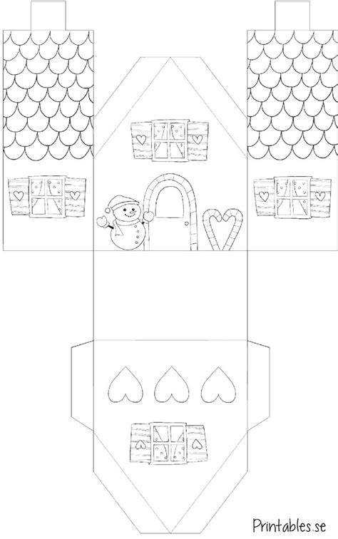 Домик из бумаги своими руками макет распечатать шаблоны бумажных домиков Christmas Arts And