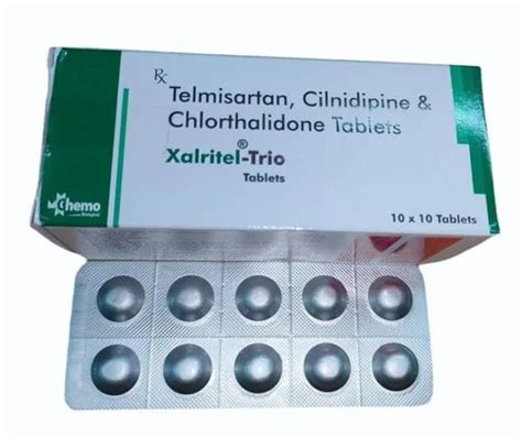 Telmisartan Cilnidipine Chlorthalidone Tablet 40 Mg At ₹ 2070 Box In Mumbai