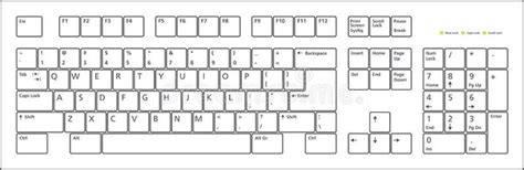 Standard 101 Keys Pc Keyboard Layout