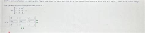 let a be a diagonalizable n n matrix and let p be