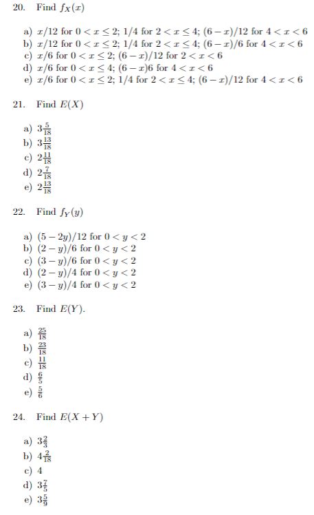 Solved Suppose X Y Is A Random Vector With Probability Chegg