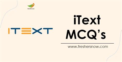 Itext Mcqs And Answers With Explanation Itext Quiz