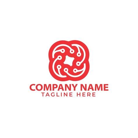 Premium Vector Electronic Technology Vector Logo Template For
