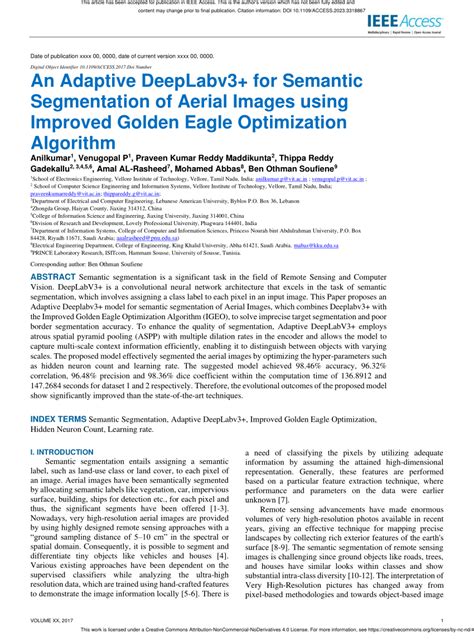 Pdf An Adaptive Deeplabv3 For Semantic Segmentation Of Aerial Images Using Improved Golden